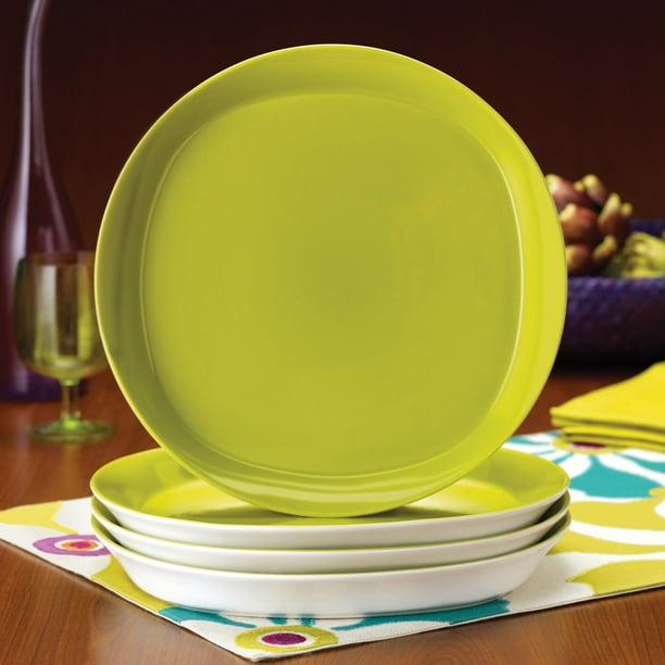 Rachael Ray Round And Square Dinner Plates Set Of 4