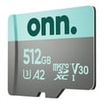 Free Shipping! Onn+ 512GB MicroSDXC U3 V30 Memory Card for 4K HD ...