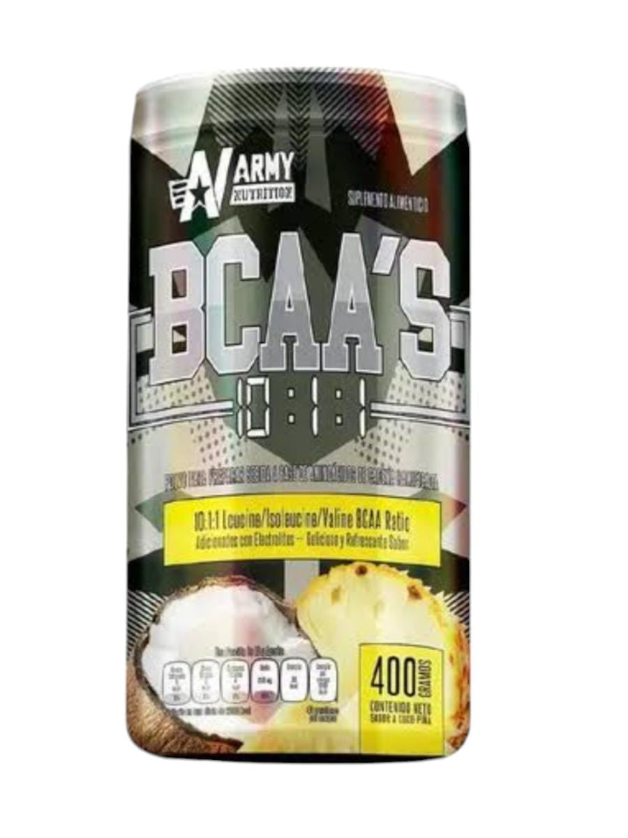 BCAAS ARMY NUTRITION 40 SERV PIÑA COLADA ARMY NUTRITION Bcaa´s Army ...