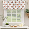 2 Pack Pumpkin Orange Valance for Window Halloween Harvest Festive ...
