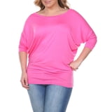 Women's Plus Size Dolman Top - Walmart.com