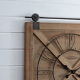 FirsTime & Co. Brown Farmstead Barn Door Wall Clock, Farmhouse, Analog ...