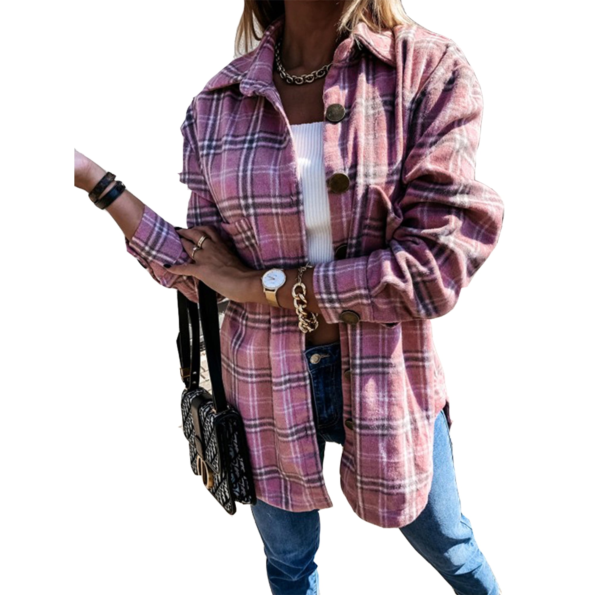 Click here for Fortune Womens Plaid Shirt Spring Ladies Long Slee... prices