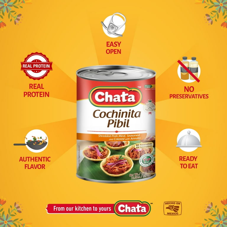 CHATA Cochinita Pibil, Shredded Pork Meat, Seasoned With, 52% OFF
