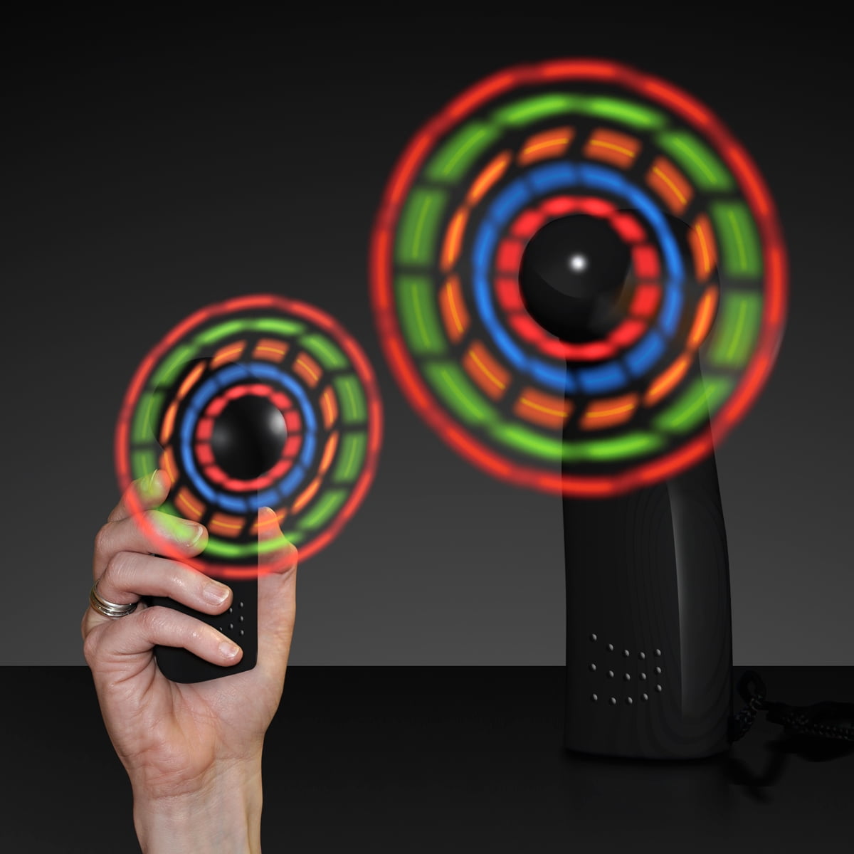 FlashingBlinkyLights Light Up LED Mini Handheld Fan - Walmart.com