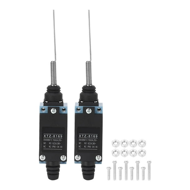 2PCS Momentary Limit Switch Flexible Coil Spring Rod Travel Switch for ...