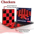 Point Games Classic Checkers Board Game - Interlocking Pieces with ...