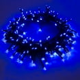 Aleko Solar Powered String Lights - 200 LED - Blue - Set of 4 - Walmart.com