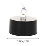 Harlier Black Tea Lights Candles, 12PCS Battery Operated Flameless ...