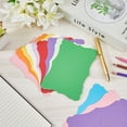 1Set 50Pcs 10 Colors DIY Paper Blank Greeting Cards Rectangle Mixed ...
