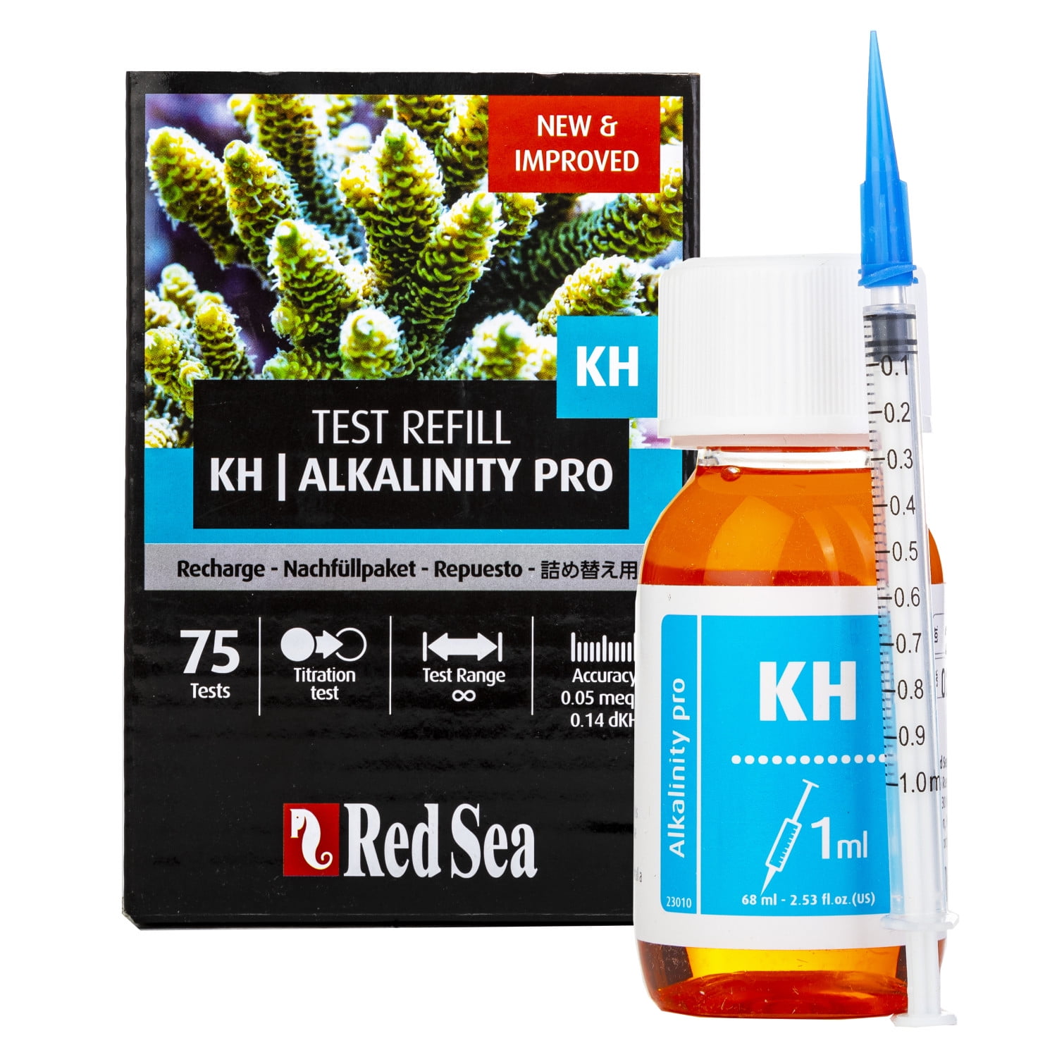 Red Sea KH Alkaline Test Pro Refill Kit - Black - Walmart.com - Walmart.com