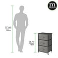 mDesign Storage Dresser Tower Furniture Unit with 3 Drawers - Charcoal ...