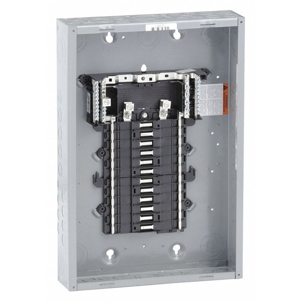Square D Load Center,125A,Lug,1 Phase,24 Spaces QO124L125PG - Walmart.com
