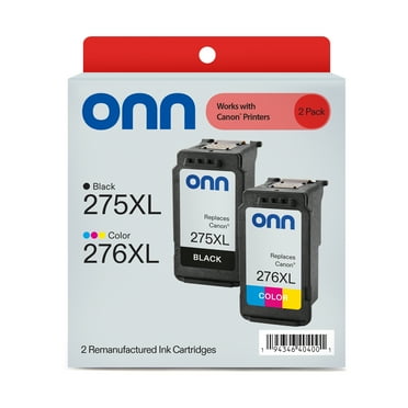 ONN Remanufactured Canon PG-275XL High Yield Black Inkjet Cartridge ...