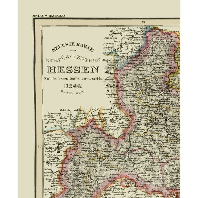 Hesse Cassel Germany Map