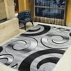 Handcraft Rugs-Swirls Abstract Design Modern Contemporary Hand Carved ...