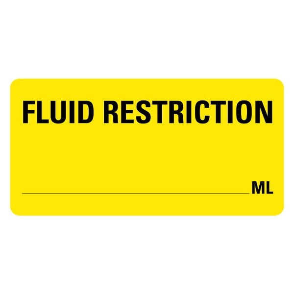 Fluid Restriction Labels - Walmart.com