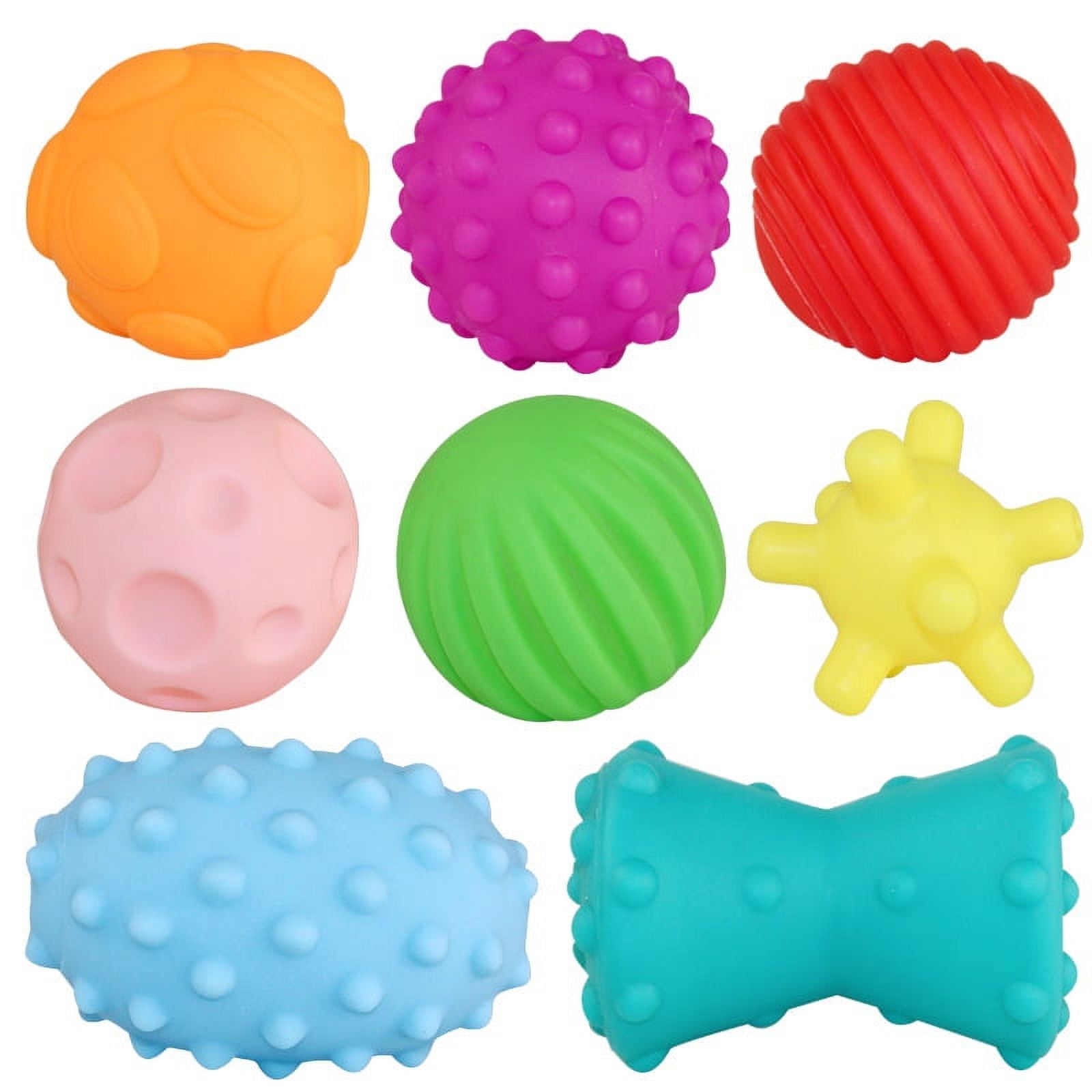 Soft Sensory Balls 8 bolas blandas de diferentes formas y tamaños para ...