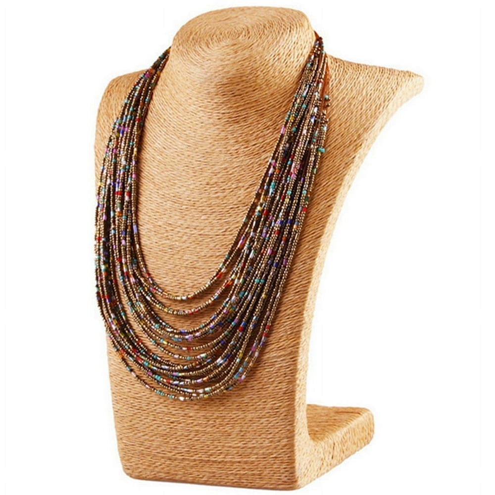 Click here for Generic Women Multilayer Bead Necklace Decorative... prices