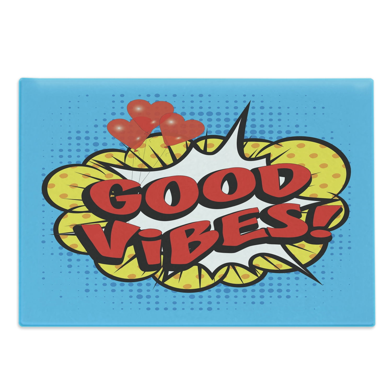 Chill Cutting Board, Pop Art Composition with Speech Bubble Retro ...