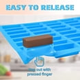 40 Cavity Rectangle Silicone Candy Molds Medium Narrow Caramel Protein ...