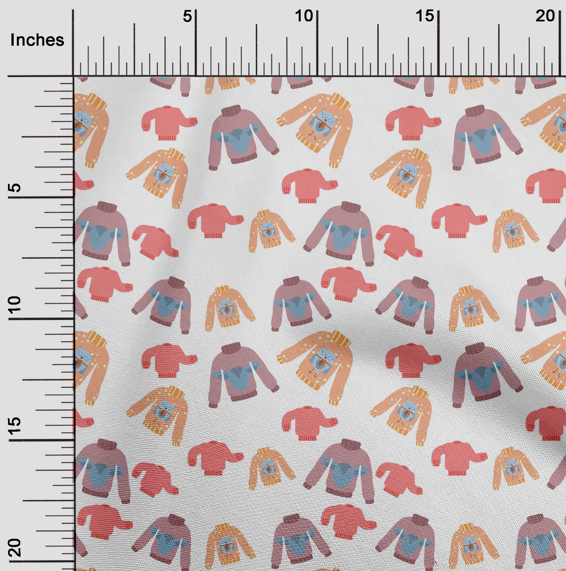 oneOone Cotton Flex White Fabric Clothes Kids Quilting Supplies Print ...