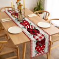 Valentine's Day Table Runner 13x120 inch Red Love Heart with Eucalyptus ...