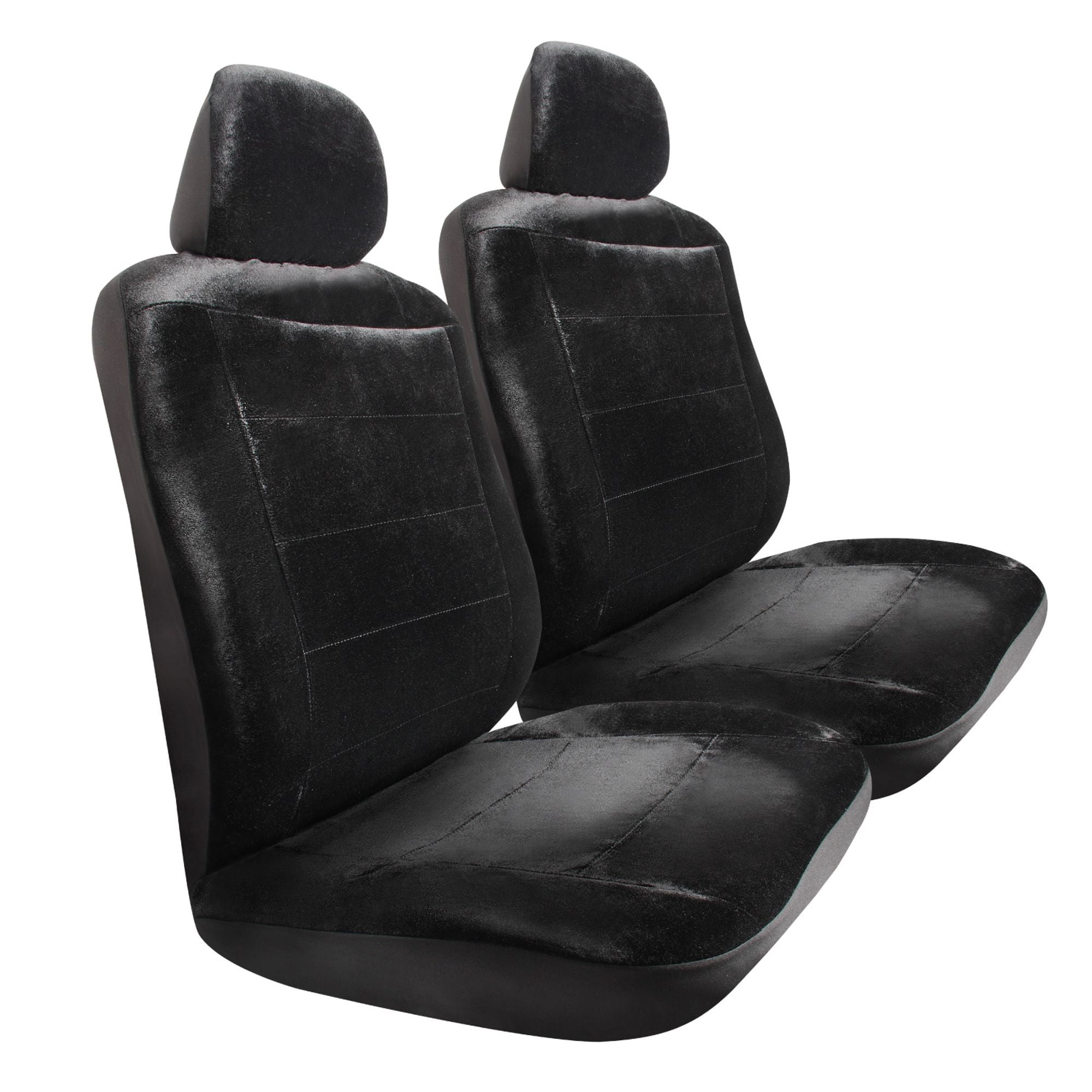 Universal Fit High Back Seat Cover - Royal Velvet (Black), 3 Piece (SC ...