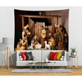 dinii Chritmas Nativity Scene Tapestry Christmas Holy Night Manger ...