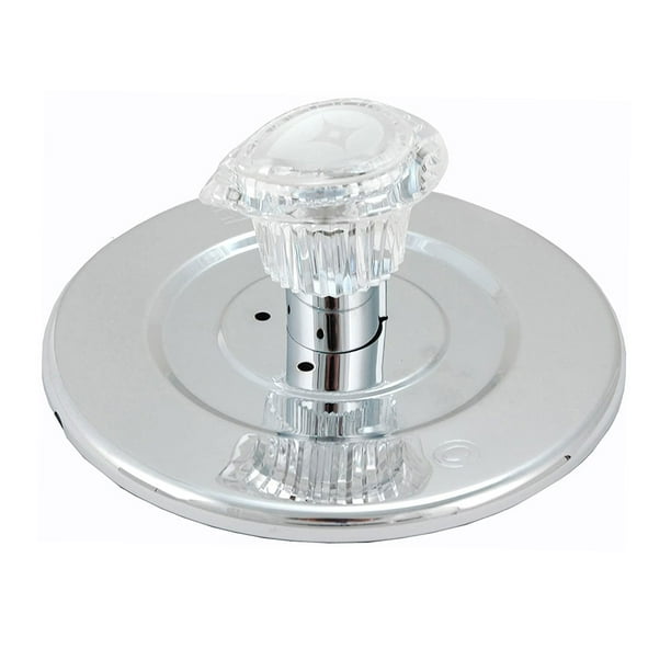 Thrifco 4402608 Tub/Shower Single Handle Trim Kit for Moen Chateau Style, Acrylic Handle, Chrome ...