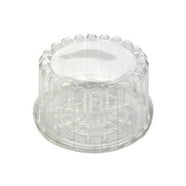Pactiv Rose Pattern Plastic Cake Container 13", Black Base/Clear Lid ...