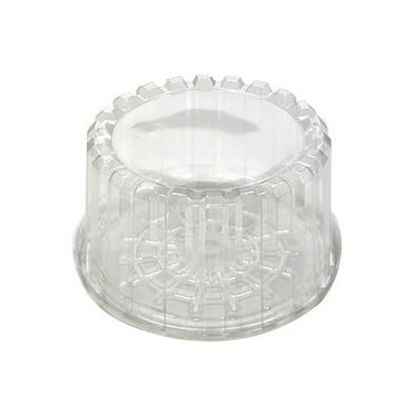 Pactiv Rose Pattern Plastic Cake Container 13", Black Base/Clear Lid ...