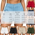 Cagogo Women's High Waisted Button Shorts Casual Regular Fit Solid ...