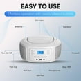 Philips Bluetooth Portable Boombox with CD Player, Dynamic Bass Boost ...