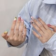 2024 new handmade manicure wearing nail spring and summer gentle black ...