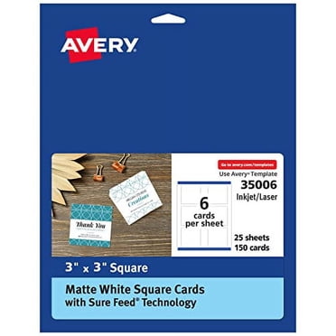 Avery Textured Menu Cards, 75pk - Walmart.com