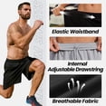 Athletic Shorts for Men with Pockets and Elastic Waistband Quick Dry ...