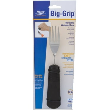 Norco Big-Grip Long Handle Metal Weighted Adaptive Eating Utensil ...