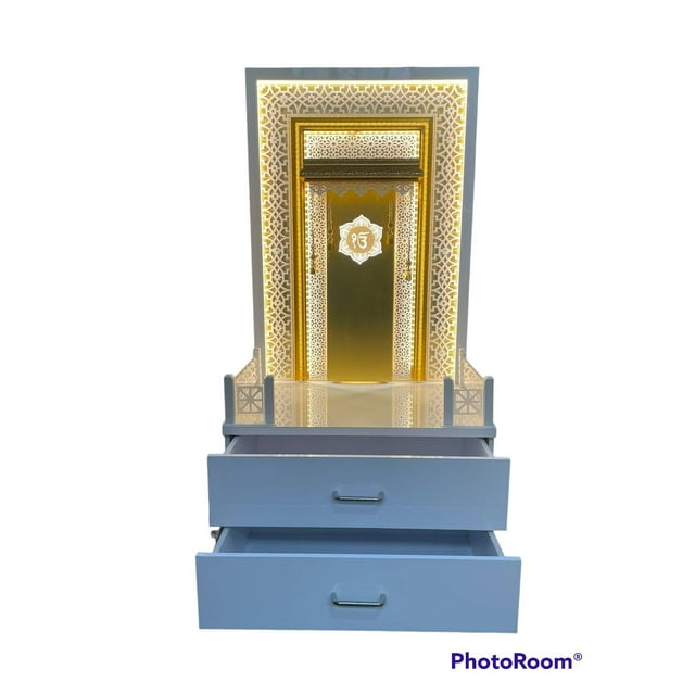 Wooden Temple White LED Light for Home and Office | Home Temple | Puja ...