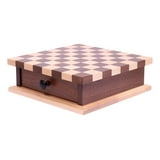 AmishToyBox.com Deluxe Chess/Checkers Wooden Game Board Set - with ...