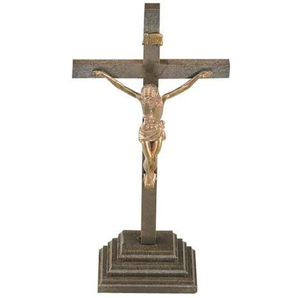 Jesus Christ on Cross 7" Standing Crucifix for Home or Church Sanctuary ...
