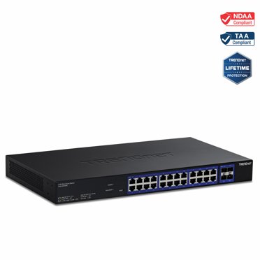 TRENDnet TPE-3524S, 52-Port Gigabit Web Smart PoE+ Switch with 10G SFP+ ...