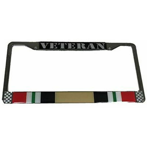 OPERATION IRAQI FREEDOM OEF VETERAN W/ SERVICE RIBBON METAL LICENSE ...