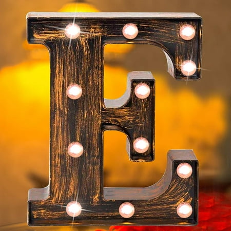 LED Marquee Letter Lights Vintage Style Light Up 26 Alphabet Letters ...
