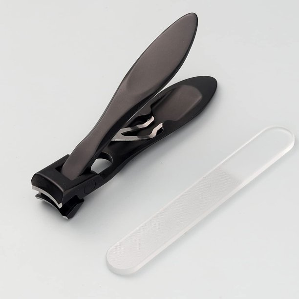 BEZOX Thick Nail Clippers with Metal Nail File - Fingernail and Toenail ...