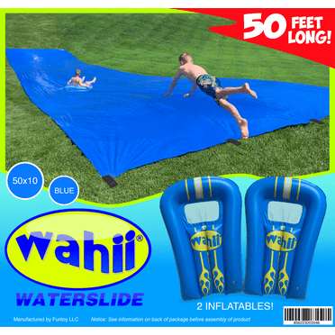 Wow World of Watersports Giant Backyard Waterslide 25 Feet X 6 Feet ...