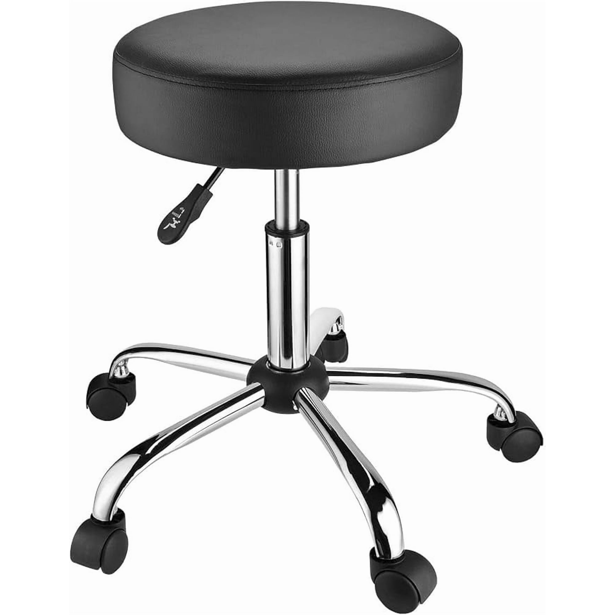 Click here for Moustache Round Rolling Stool With Wheels  Pu Leat... prices