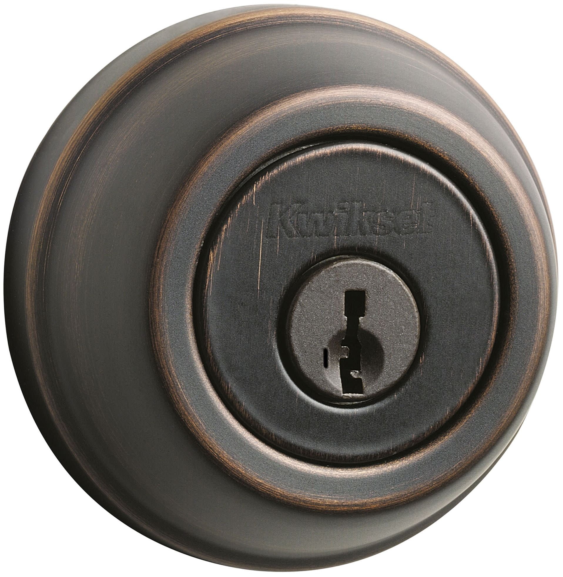 Kwikset Smartkey Deadbolt Single Cylinder Bronze - Walmart.com