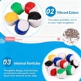 Guodhu 2.56 Inch Footbag Bulk Small Hacky Ball Multicolored Foot Indoor ...