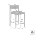 Bennet Modern Wood Counter Height Kitchen Bar Stool in Natural Finish ...